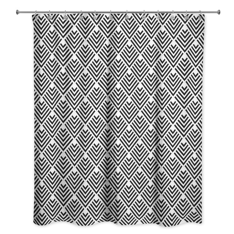 Langley Street Tussilage Geometric Single Shower Curtain And Reviews